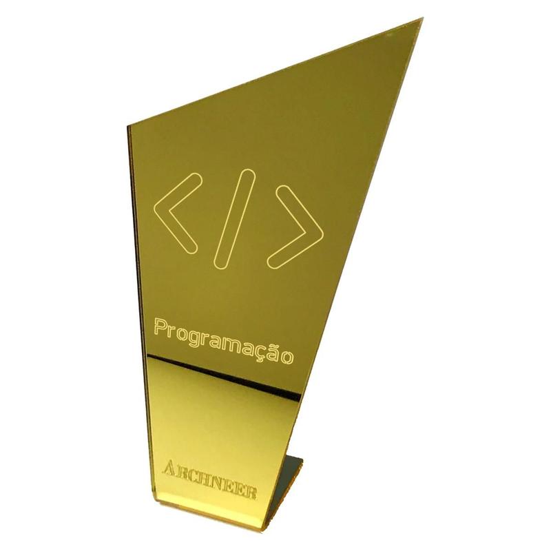 Placa Programação Escultura Estatueta Símbolo Profissão Enfeite ...