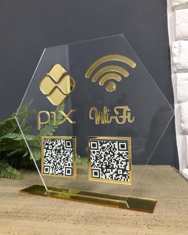 Placa qr code pix wifi ideal para seu comércio em geral 20x20 - MAX ...