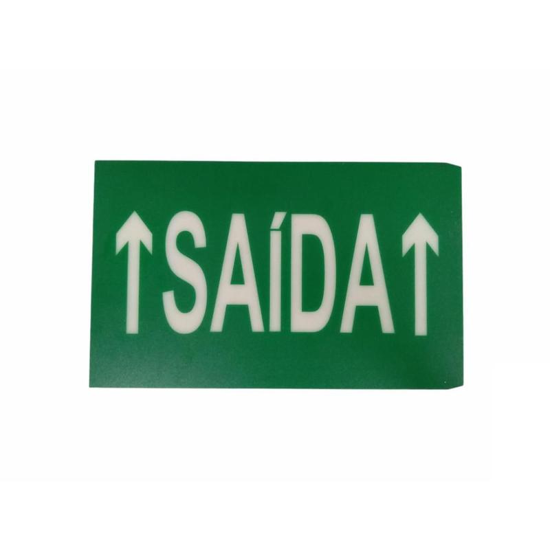 Placa Sinalização New Slim BR-VD Saida Seta Cima Intelbras - Placa de ...