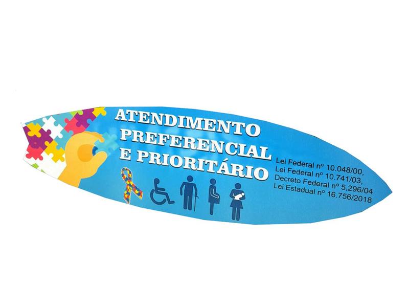 Placa Sinalizadora de atendimento prioritário para Autistas - Coleção ...