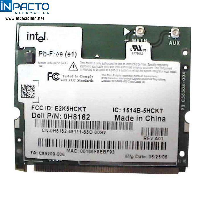 Placa wireless intel mini pci-e - Placa de Rede - Magazine Luiza