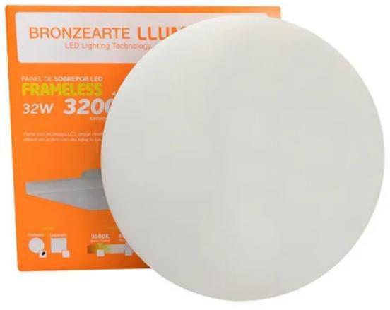 Plafon De Led Frameless Sobrepor Redondo 32w 6500k - Llum - World Led ...