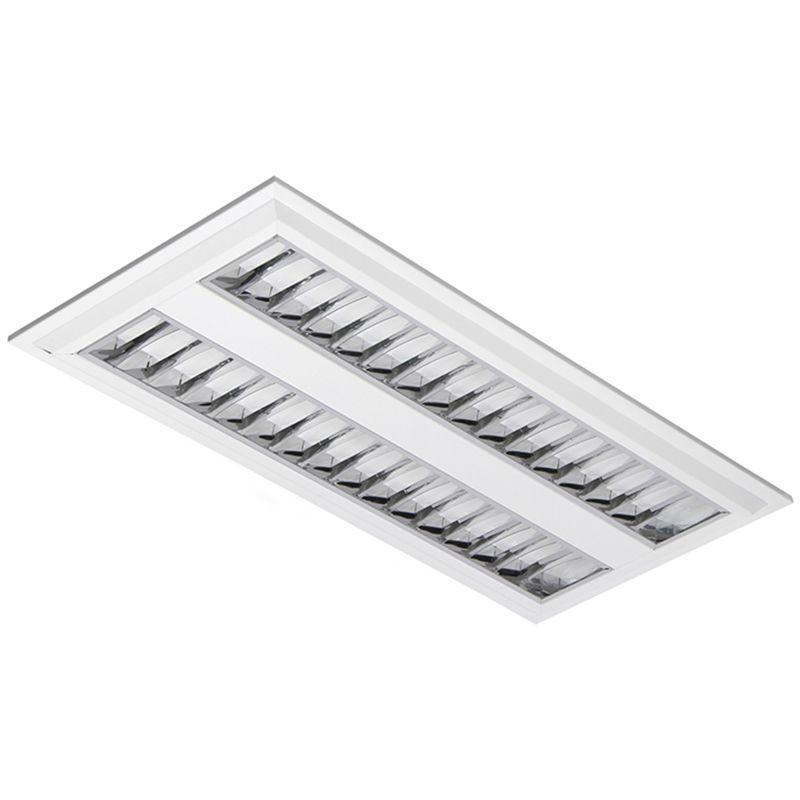 Plafon Embutir Retangular Refletor Aletas Led 3000k Driver - Ltec ...