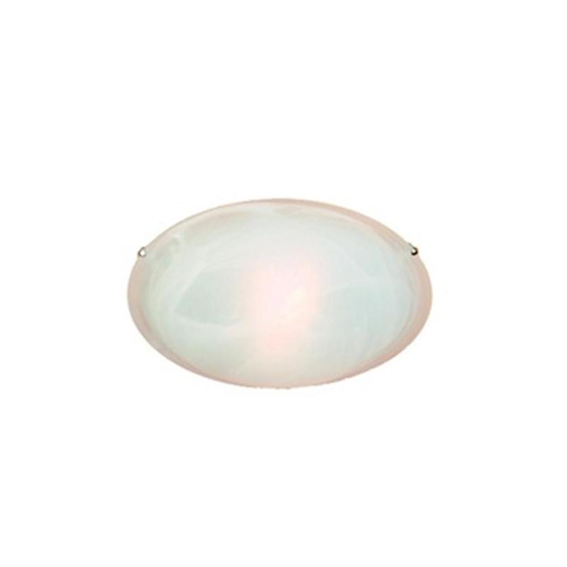 Plafon Murano 25cm para 01 Lâmpada Vidro Branco E Garras Cromadas ...