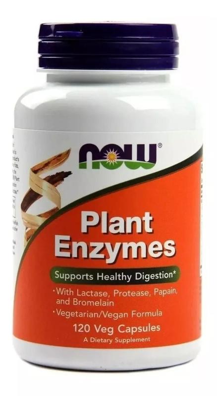 Plant Enzymes 120 Cáps Enzimas Digestivas Now Foods - Lactase ...