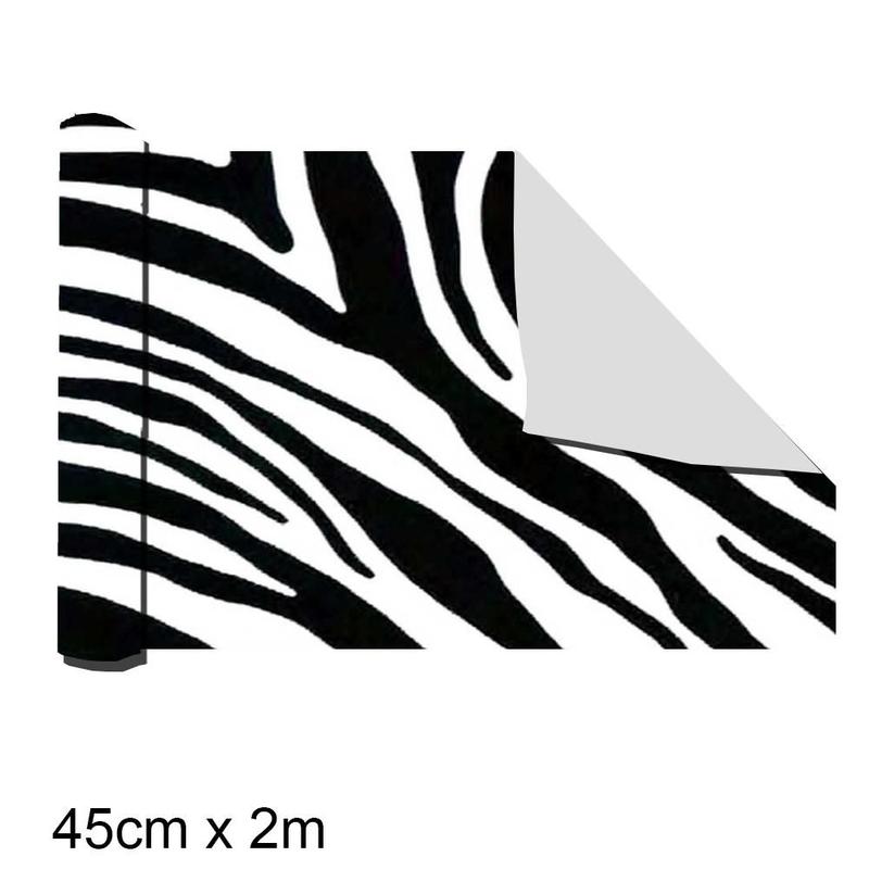 Plástico Adesivo 45cm x 2m Zebra Gekkofix - Material Escolar - Magazine ...