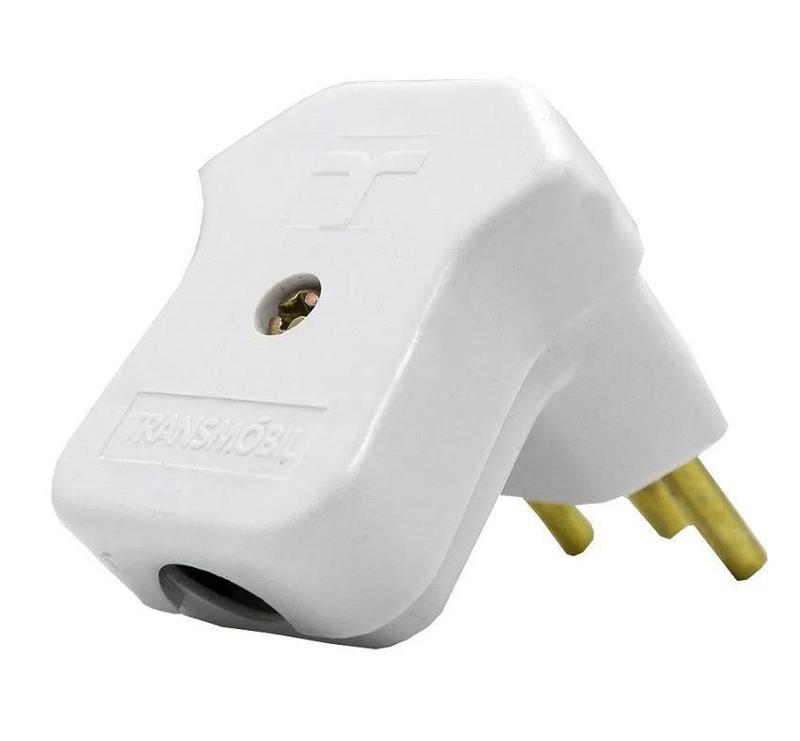 Plug 2P+T 10A 250V Pb Branco Lateral Nbr Transmóbil - Transmobil ...