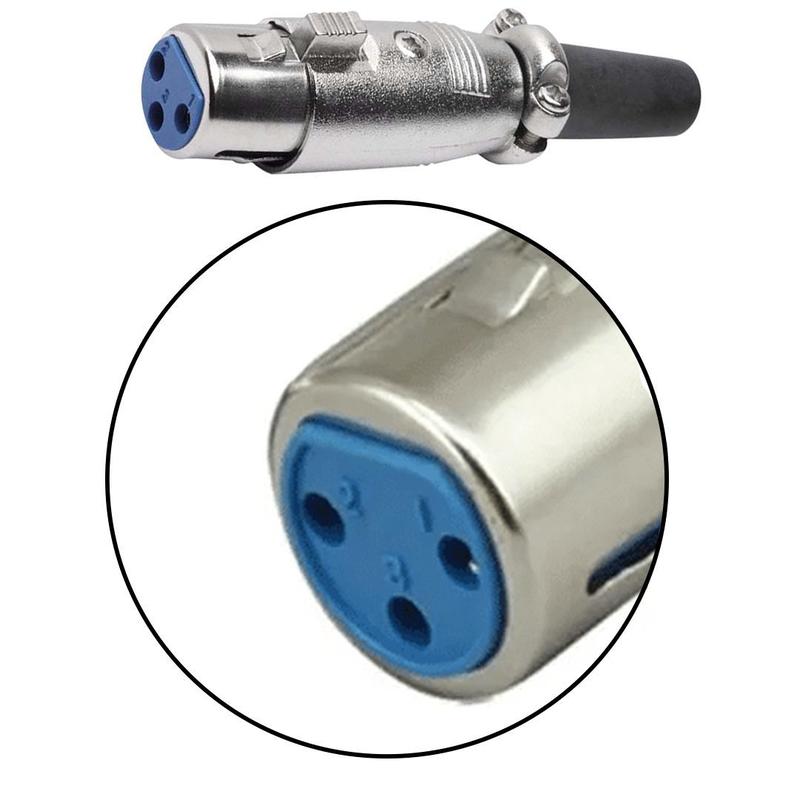 Plug Cannon Profis/ Fêmea Cromado Chrome C/ Prensa Cabo - Plugs e ...