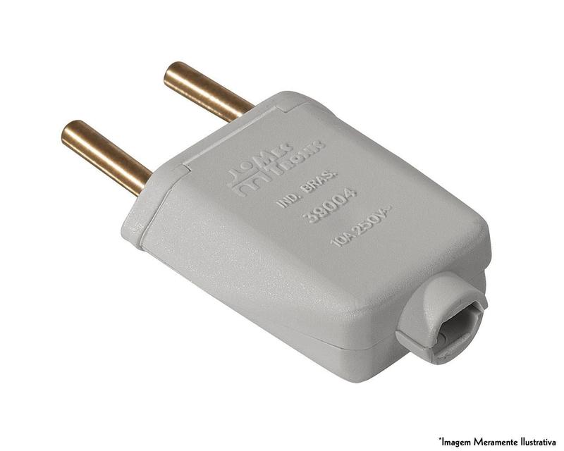 Plug Macho 2P 10A/250V Cz 39004 Prpb10-2 C/10Pcs - Mec- Tronic - Plugs ...