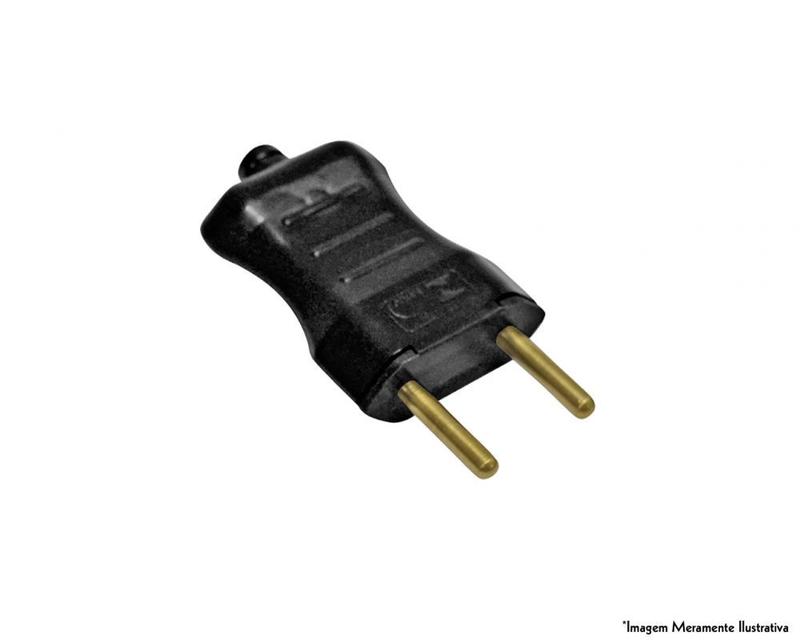 Plug Macho Pluzie 2 Pinos Pr 10A 9201 c/12pcs - Plug Macho - Magazine Luiza