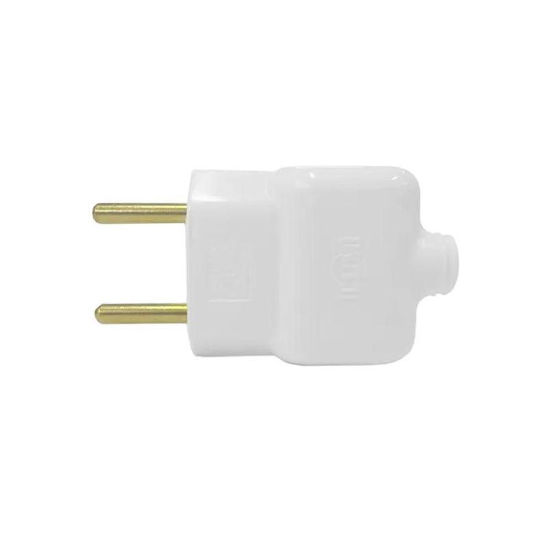 Plug Macho Reto 2P 10A Prensa Cabo - Ilumi - Plug Macho - Magazine Luiza