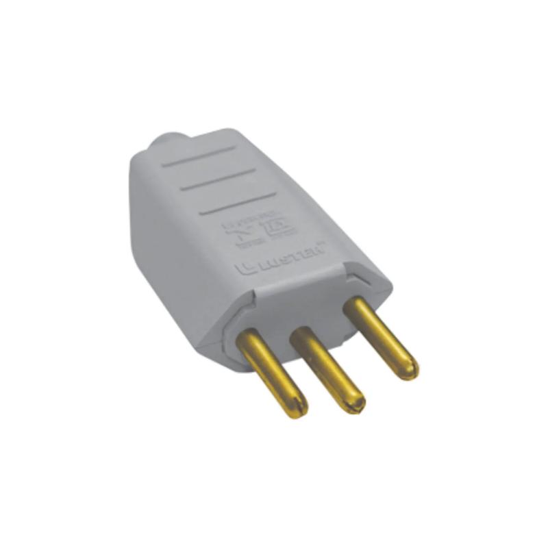 Plug Pino de Tomada Macho 10 Amperes - JPX Tech - Plugs e Adaptadores ...