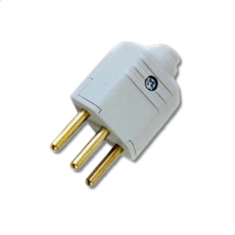 Plugue Macho 2P+T 20A/250V CINZA - RADIAL - Plugs e Adaptadores ...
