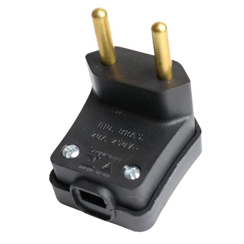 Plugue Macho 90 Grande Preto 2 Polos 20A - Perlex - Plugs e Adaptadores ...