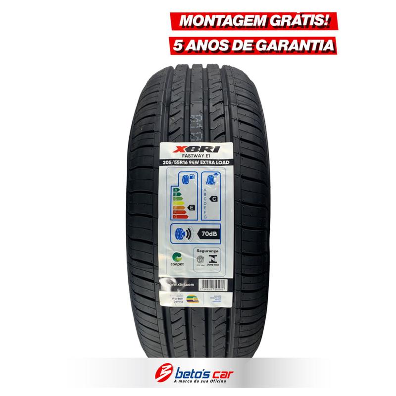 Pneu 205/55 r16 94w - xbri fastway e1 - Pneu de Carro - Magazine Luiza