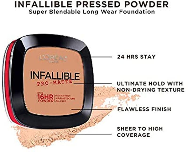 Pó compacto Loreal Infallible pro-matte 16 hr powder 300 Nude Beige - L ...