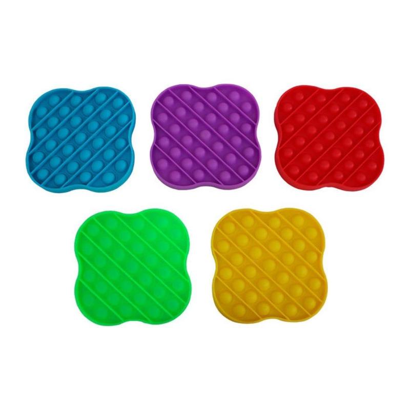 Poc Pop it Figet Toy Arco-íris Trevo Cores Sortidas Empurra Bolinhas ...