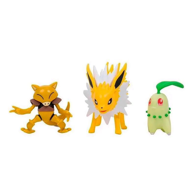 Pokémon Battle Ready Figure Set Abra + Chikorita + Jolteon - 2603 ...