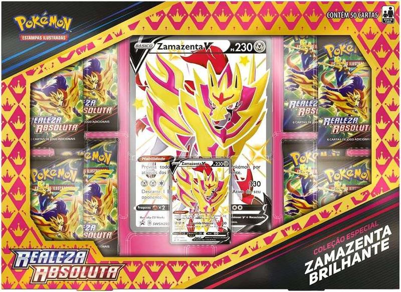 Pokémon Box Coleção Especial Realeza Absoluta - Copag - Deck de Cartas ...