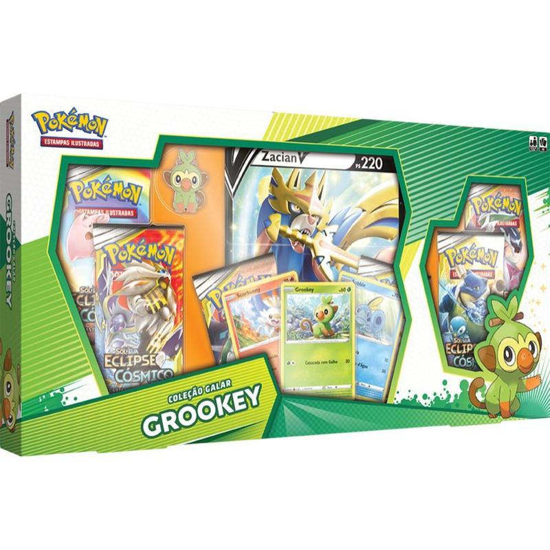Pokémon Box Coleção Galar Grookey - Copag - Deck de Cartas - Magazine Luiza