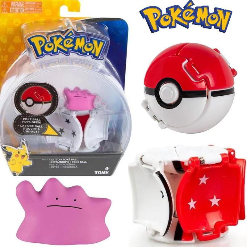Pokemon Figura Pops Open Ditto E Pokebola Tomy 1962 Sunny - Boneco ...