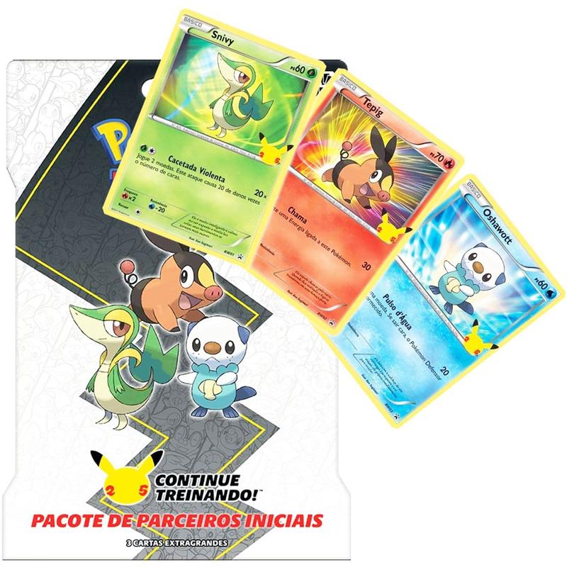 Pokémon Pacote Parceiros Iniciais Blister Gigante UNOVA COM 3 Cartas ...