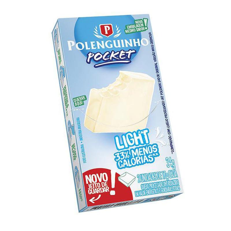 Polenguinho Light Pocket 34g - Queijinho Pocket - Magazine Luiza
