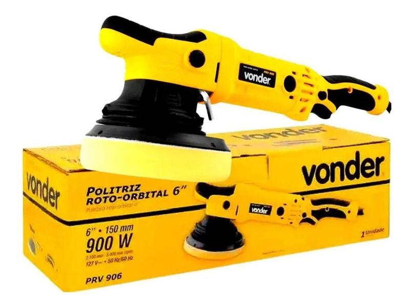 Politriz Roto Orbital 6 Pol. 150mm 900w 220v VONDER PRV-906 - Politriz ...