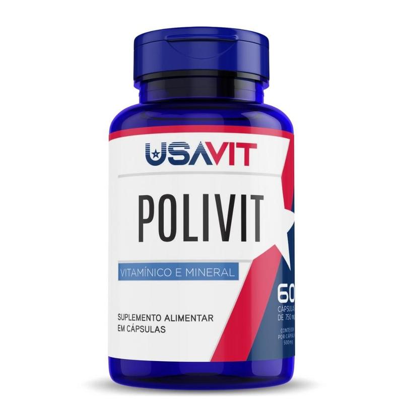 Polivit Cabelos e Unhas 60 cápsulas 750mg Usavit - Nutricosméticos ...