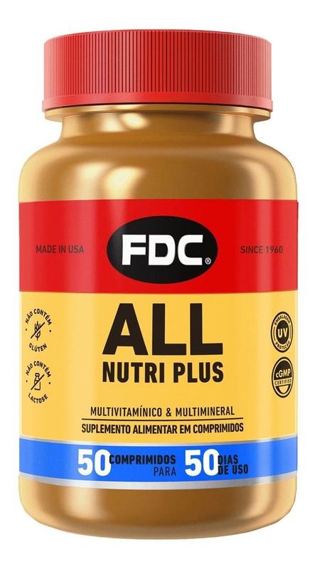 Polivitamínico All Nutri Plus 50 Comprimidos Fdc Importado - FDC Vitaminas - Multivitamínico ...