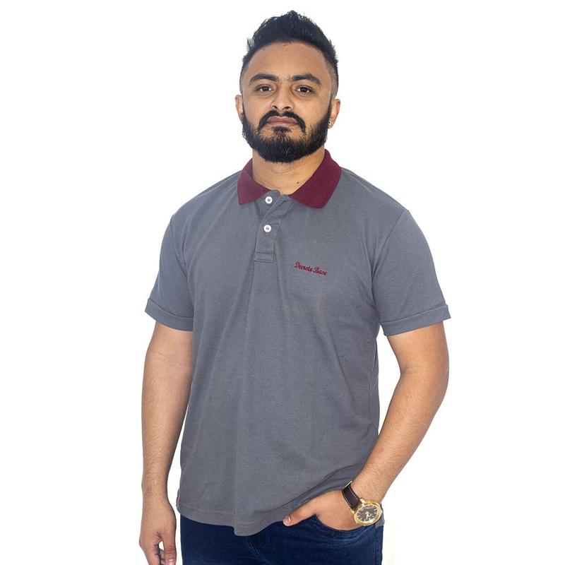 Polo Básica Masculina Decreto Cinza Escuro - Decreto Base - Camisas ...