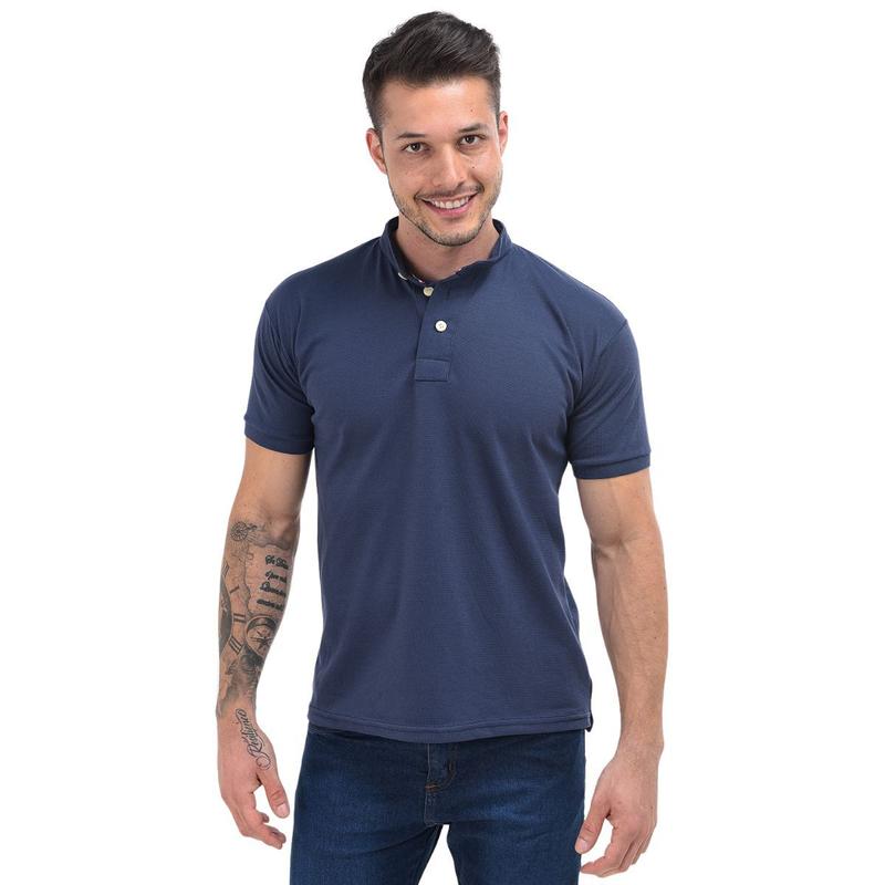 Polo Lisa Manga Curta Gola Padre Piquet Botões - Daze Modas - Camisas ...