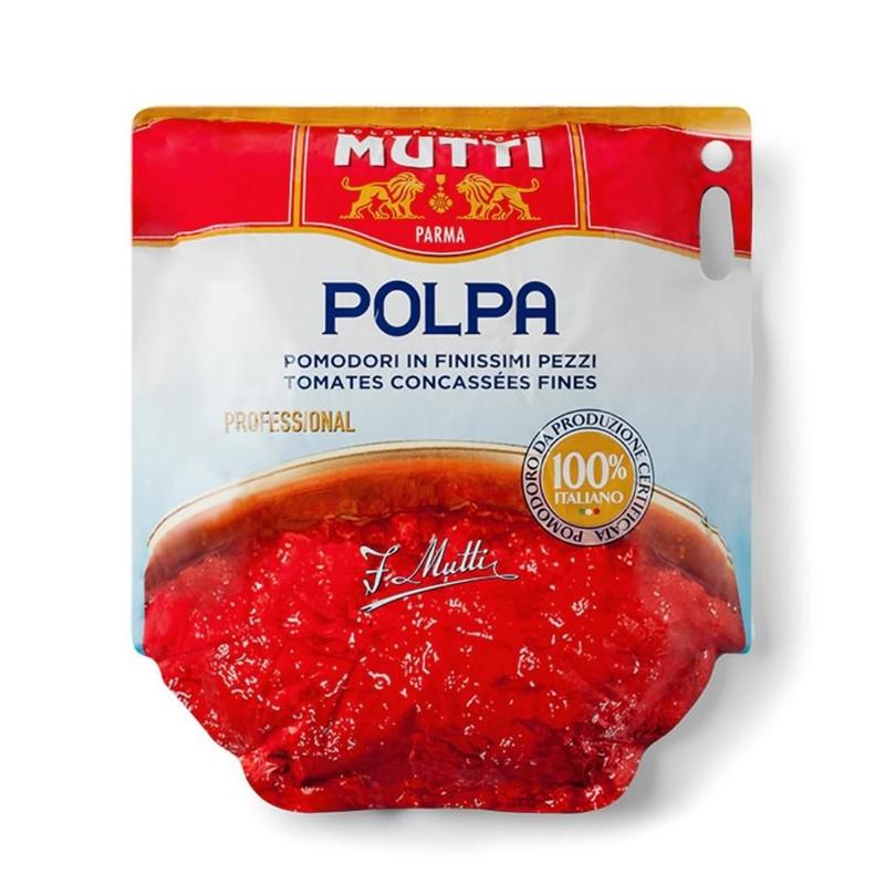 Polpa Mutti Pomodori Tomate Pedaços Finos 100% Italiano 5kg - Extrato ...