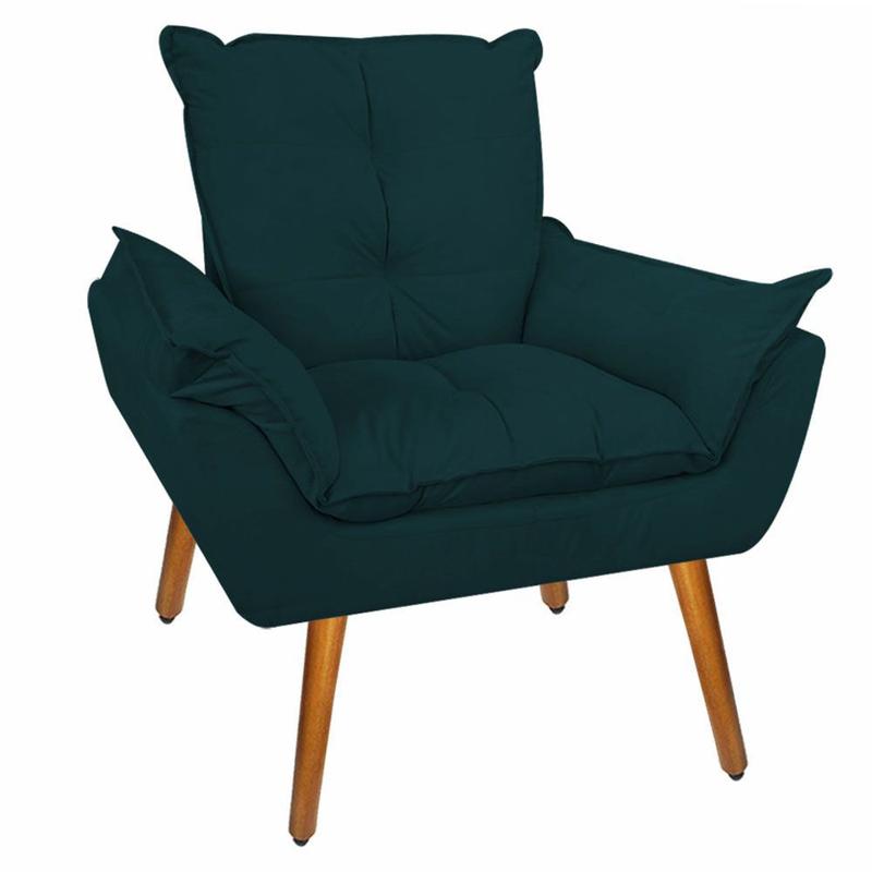 Poltrona Cadeira Decorativa Para Recepção Sala Quarto Salão Opala Nanda ...
