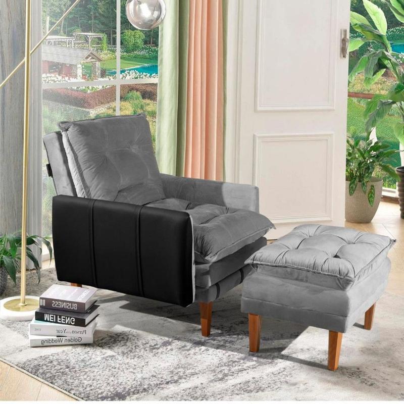 Poltrona com Puff Austria Boutique do Conforto - Poltronas - Magazine Luiza
