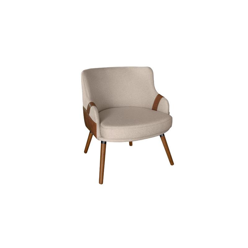 Poltrona Decorativa Capri com Pés Palito e Encosto Fixo - Konfort Móveis - Poltronas - Magazine ...