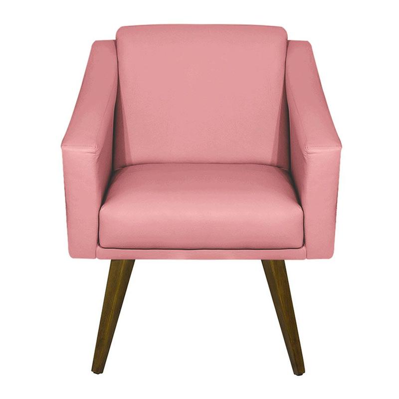 Poltrona Decorativa Resistente Recepção Clinicas Salão de Beleza ...