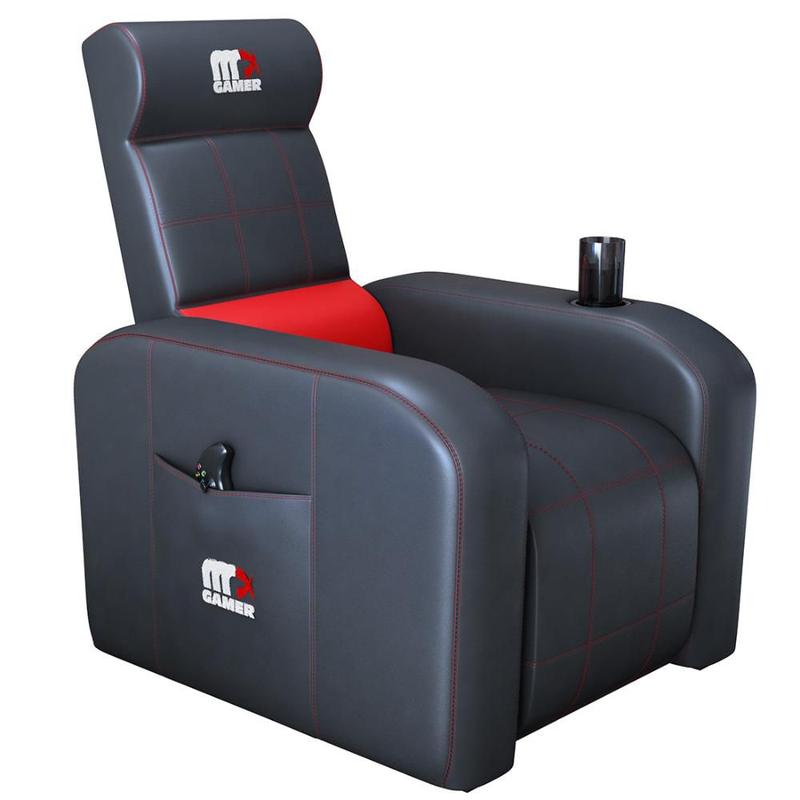 Poltrona Gamer Reclinável com Braços 2 Posições Confortável até 110kg ...