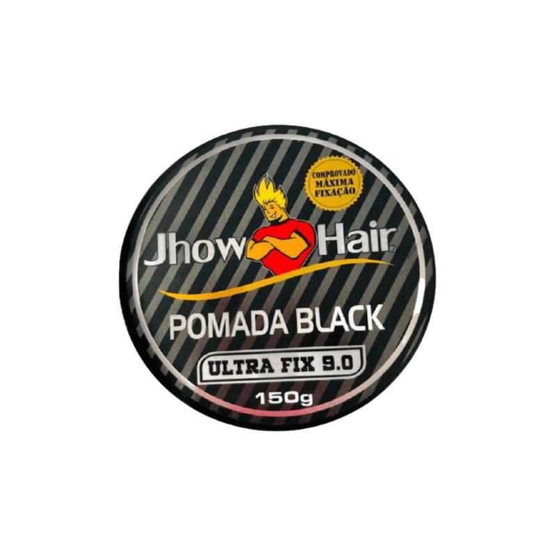 Pomada Capilar Jhow Hair Wax Ultra Fix Black 9.0 - Pomada para Cabelo ...