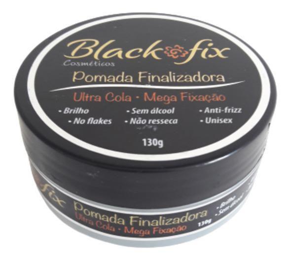 Pomada Finalizadora Modeladora 130G Ultra Cola Black Fix - Pomada para ...