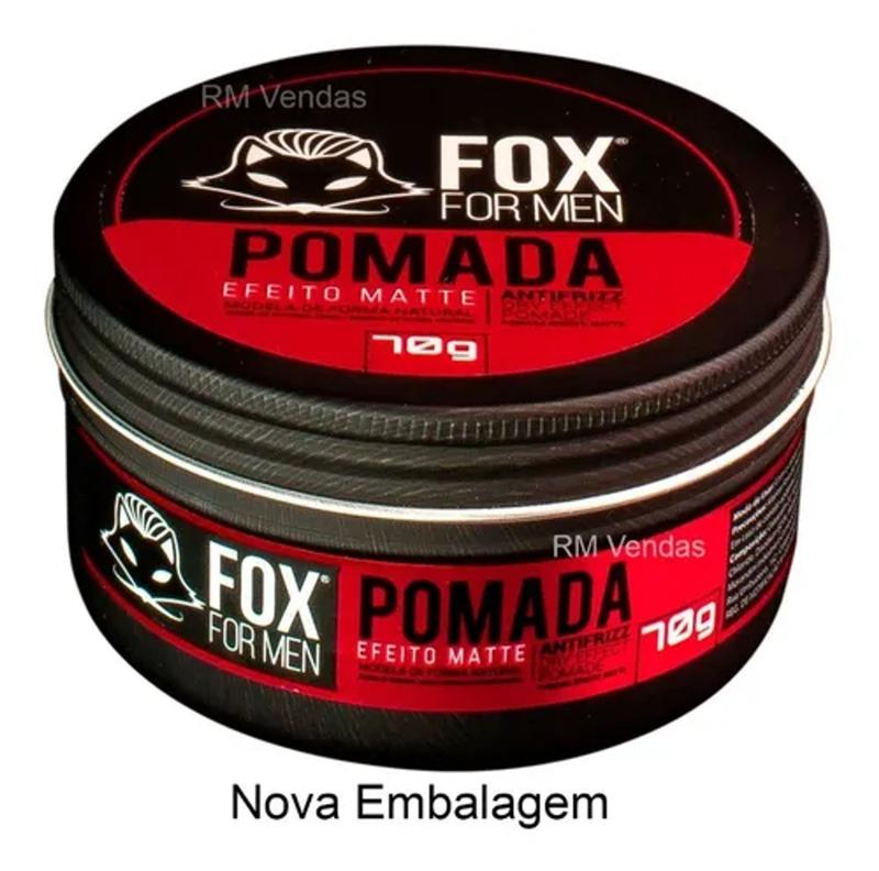 Pomada Matte Fox For Men 70g Efeito Extra Seco Sem Óleo - Elfa 4 Men - Pomada para Cabelo ...