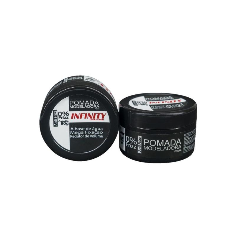 Pomada Modeladora Infinity Black 80g - Pomada para Cabelo - Magazine Luiza