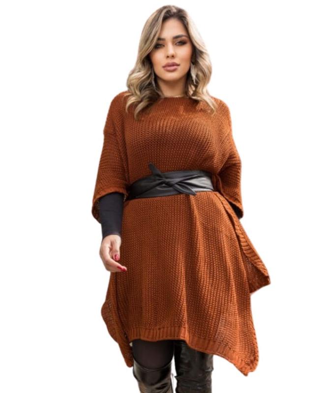Poncho Plus Size 00015 - LURBORD TRICOT - Poncho - Magazine Luiza