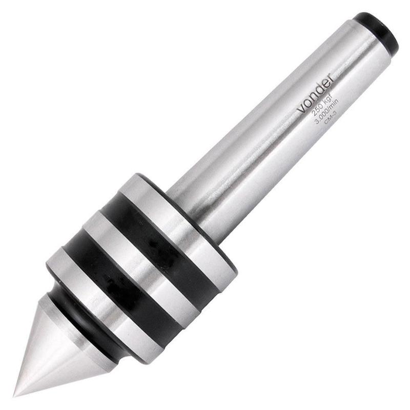 Ponta Rotativa Cone CM3 250Kg para Torno - VONDER - Ponta Rotativa - Magazine Luiza
