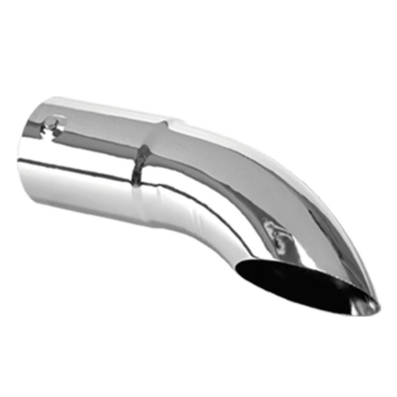 Ponteira escapamento 3 polegada cromada curva caminhao - Fabbof - Ponteira de Escapamento para ...