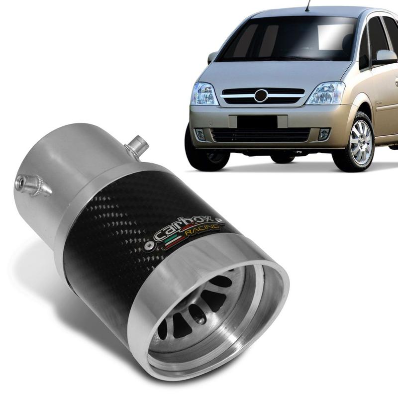Ponteira Esportiva Escape Escapamento Chevrolet Meriva 02 a 12 Carbox ...