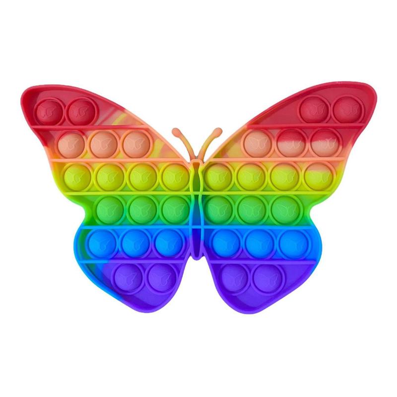 Pop It Fidget Toys Brinquedo Anti Stress Sensorial Colorido-Borboleta ...