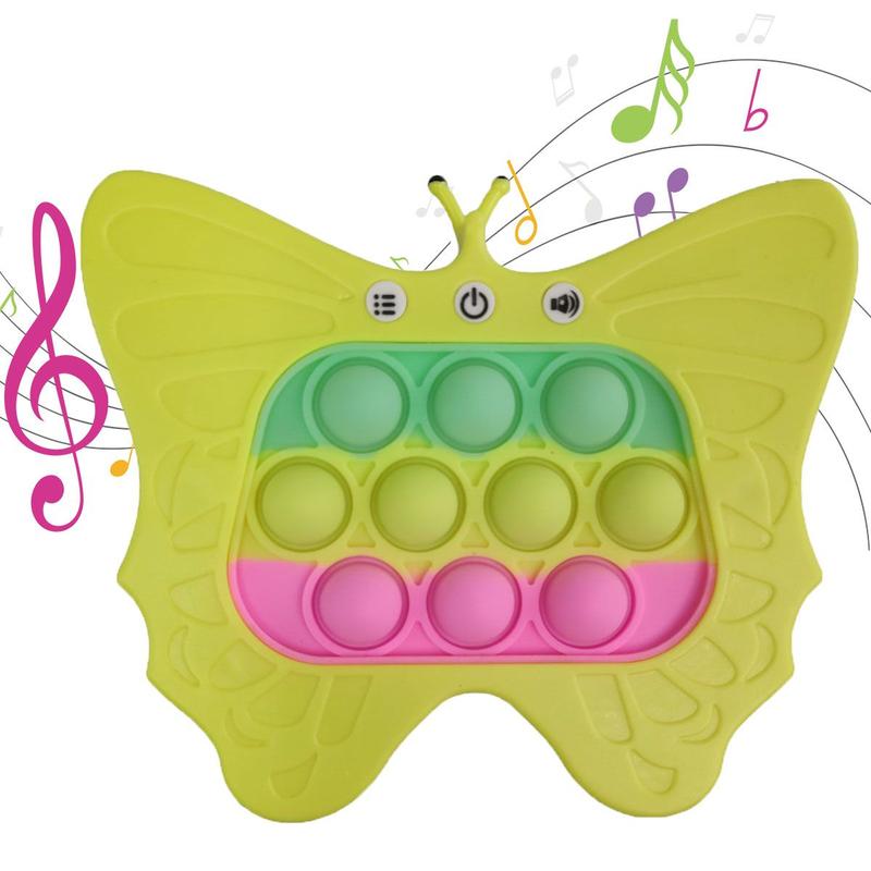 Pop It Mini Game Interativo Borboleta Jogo 4 Modos Som Luz Fidget ...