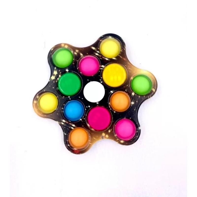 Pop Spinner Com Luz Sensorial 3 Em 1- BANANA TOYS - Fidget Spinner ...