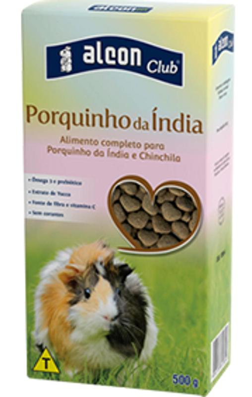 PORQUINHO DA ÍNDIA ALIMENTO COMPLETO ALCON CLUB 500g - Ração para ...